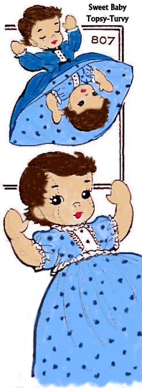 Topsy Turvy doll patterns that includes babies, storybook dolls ...